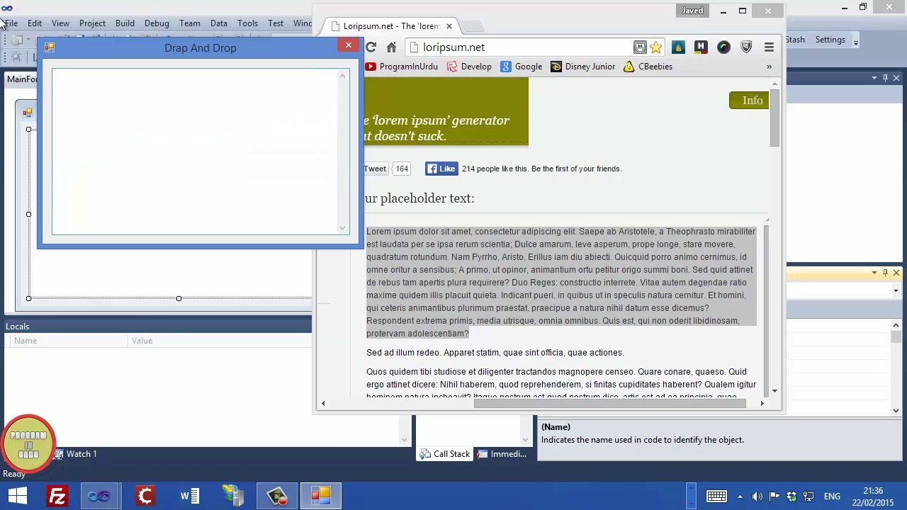C# How to add drag and drop to TextBox In Urdu - video Dailymotion