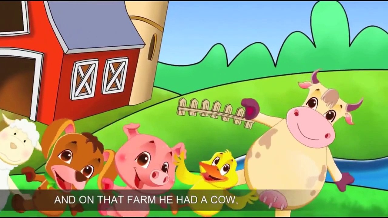 Old MacDonald Had A Farm EIEIO - English Nursery Rhymes Children Songs ...