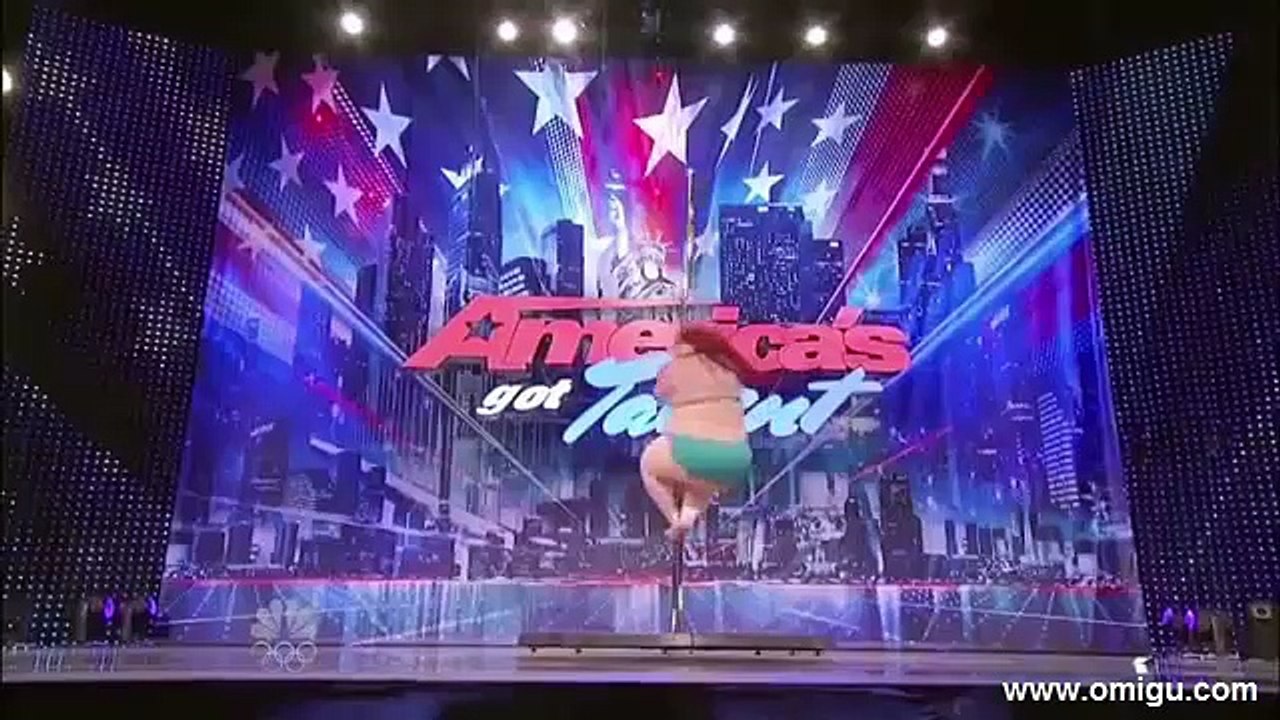 The Fat Pole Dancer on America's Got Talent - Dailymotion Video