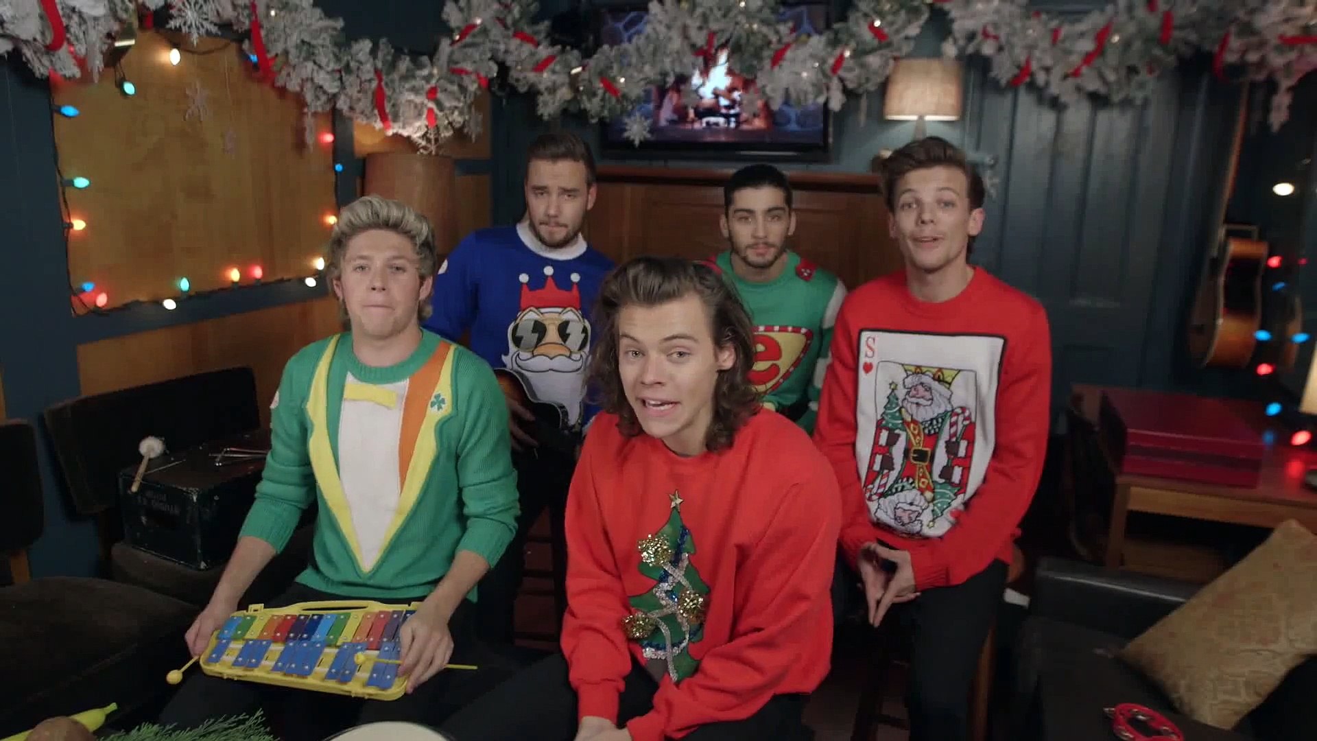 One Direction Christmas Desktop Wallpaper