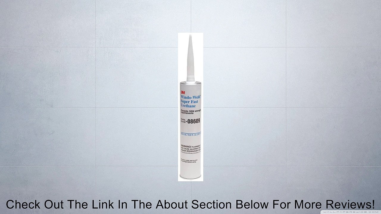 3M 08609 Window-Weld Super Fast Urethane Black Cartridge - 10.5 fl oz ...