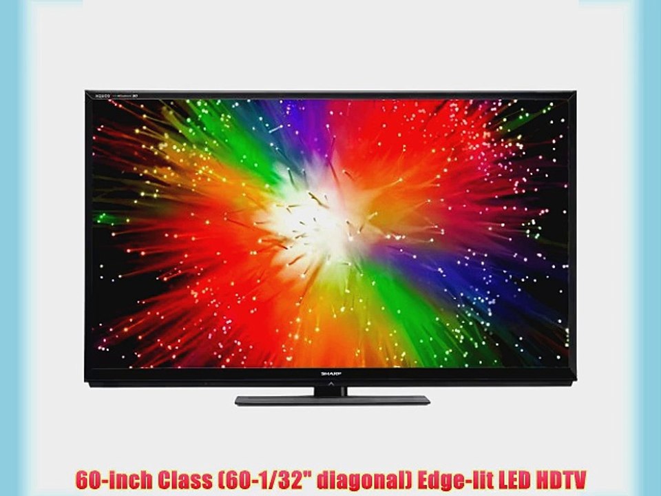 Sharp LC-60C8470U 60 Full HD 1080p 240Hz AQUOS Quattron 3D LED Smart TV ...
