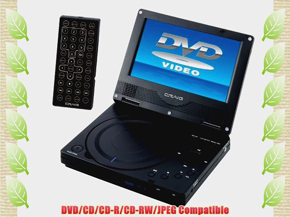 Vextra 7-Inch Portable DVD/CD Player with Remote Black (CTFT716 ...