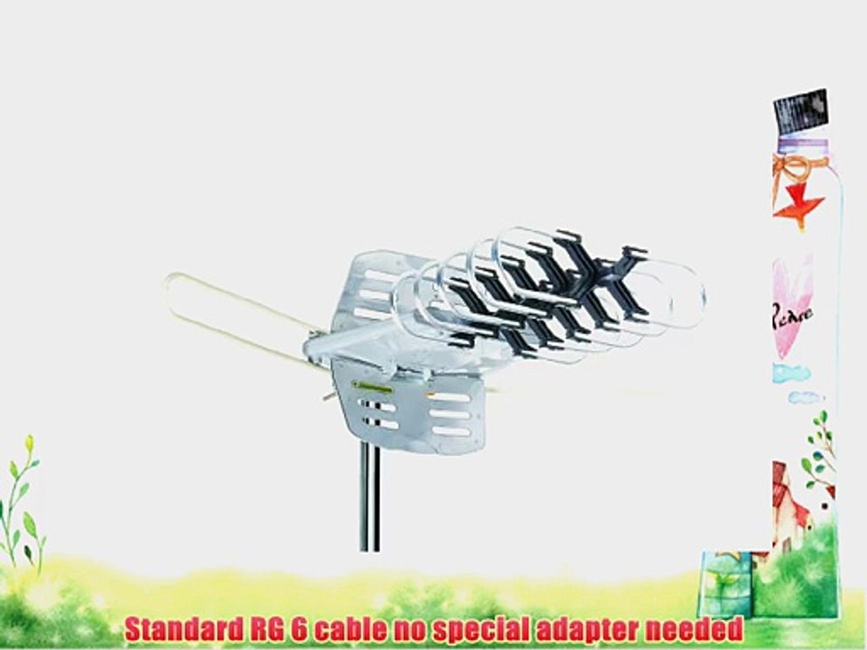 Esky? Remote Control HDTV Outdoor Antenna UHF/VHF 360 Degree Rotation ...