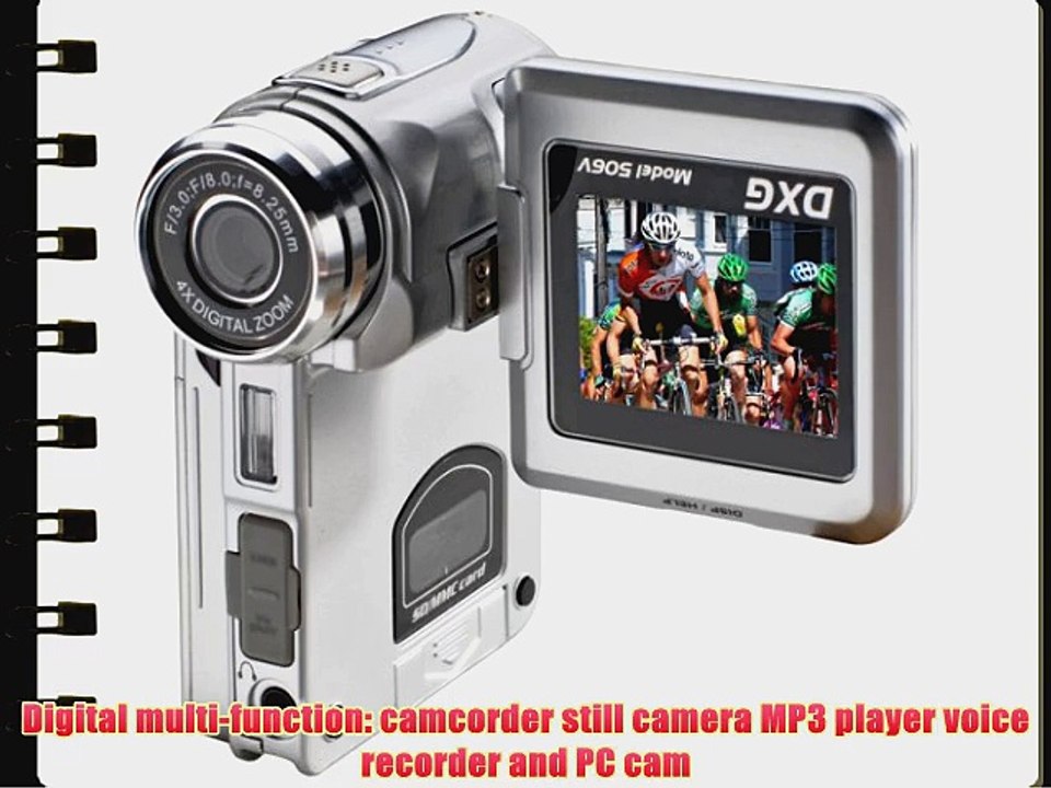DXG DXG-506V 5.1 MegaPixel Multi-Functional Camera with MPEG4 Technology (Silver) - video ...