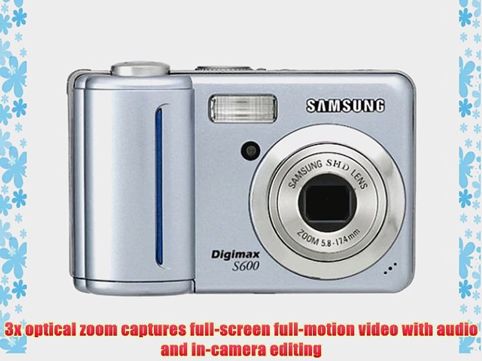 Samsung Digimax S600 6MP Digital Camera with 3x Optical Zoom (Silver ...