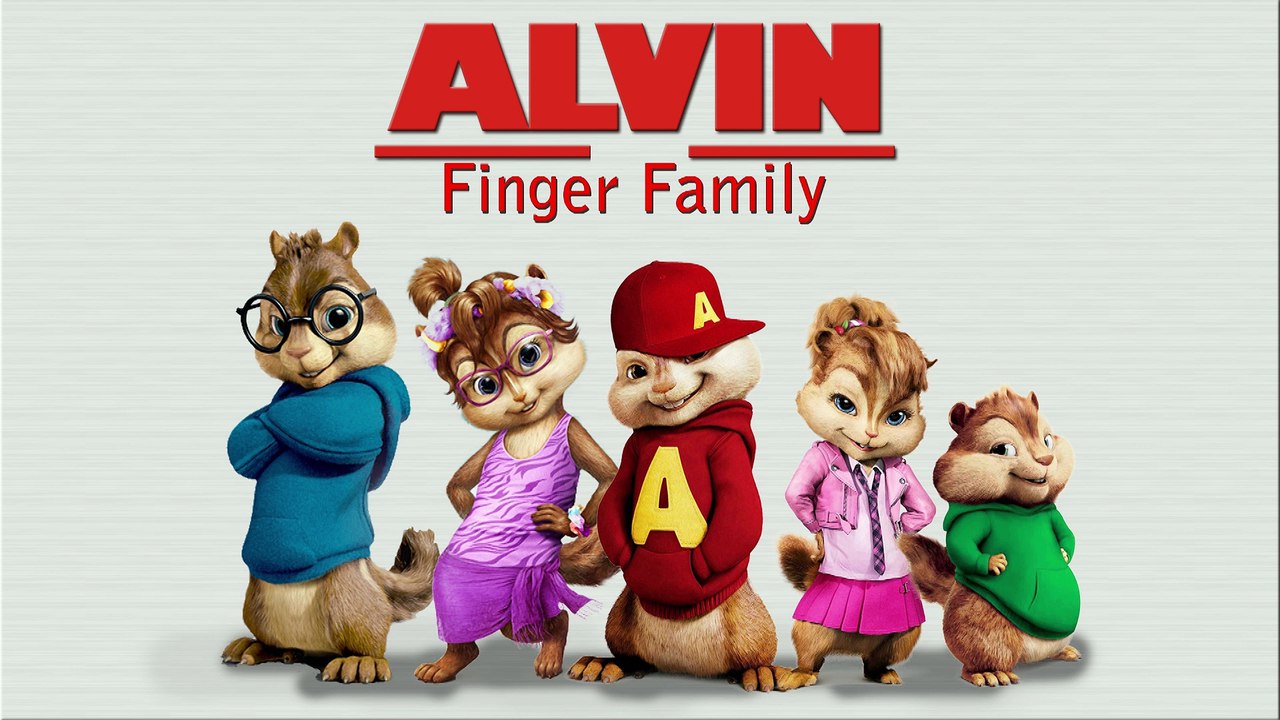 Alvin and the Chipmunks Animation Finger Family Rhymes For Kids - video ...