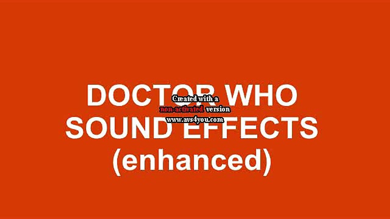 Enhanced Doctor Who Sound Effects - video Dailymotion