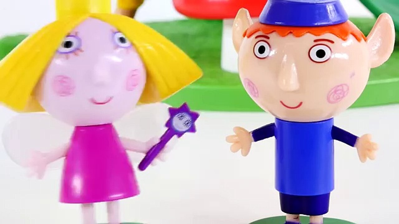 Play Doh Ben and Holly's Little Kingdom Magical Slide with Peppa Pig ...