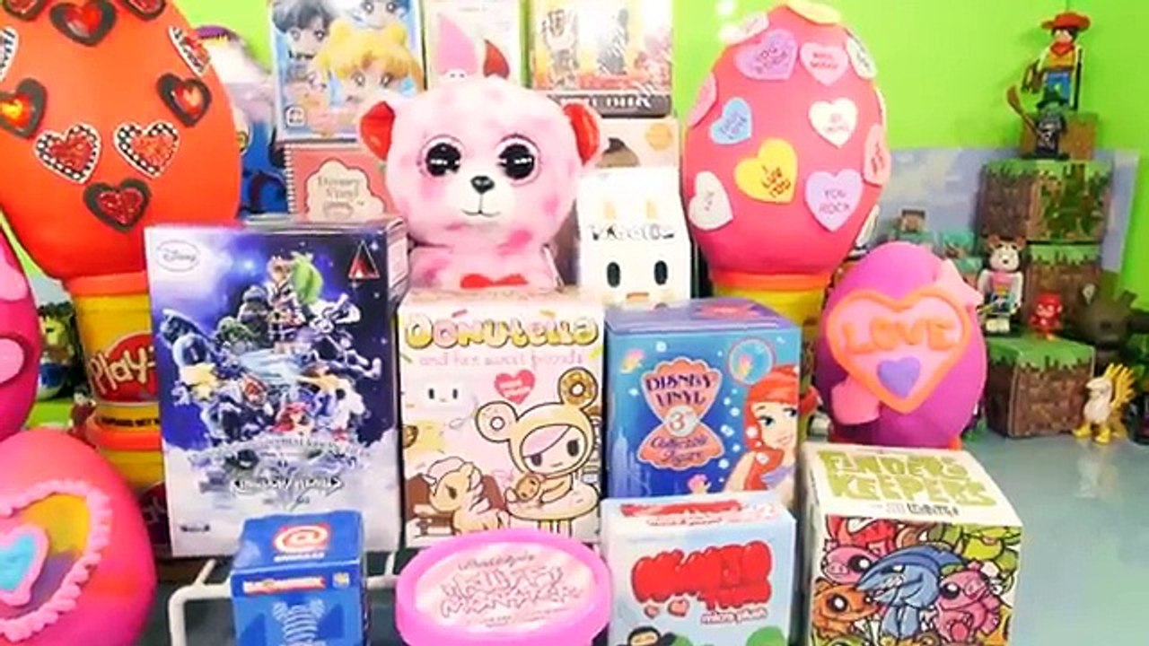 Surprise Play Doh Eggs Valentine's Day Kingdom Hearts Little Mermaid ...