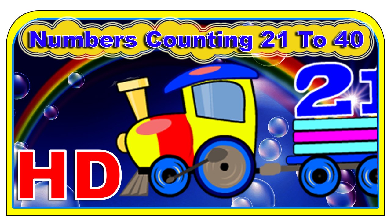 Learn Number Train learning Numbers for kids | Numbers Counting 21 To ...
