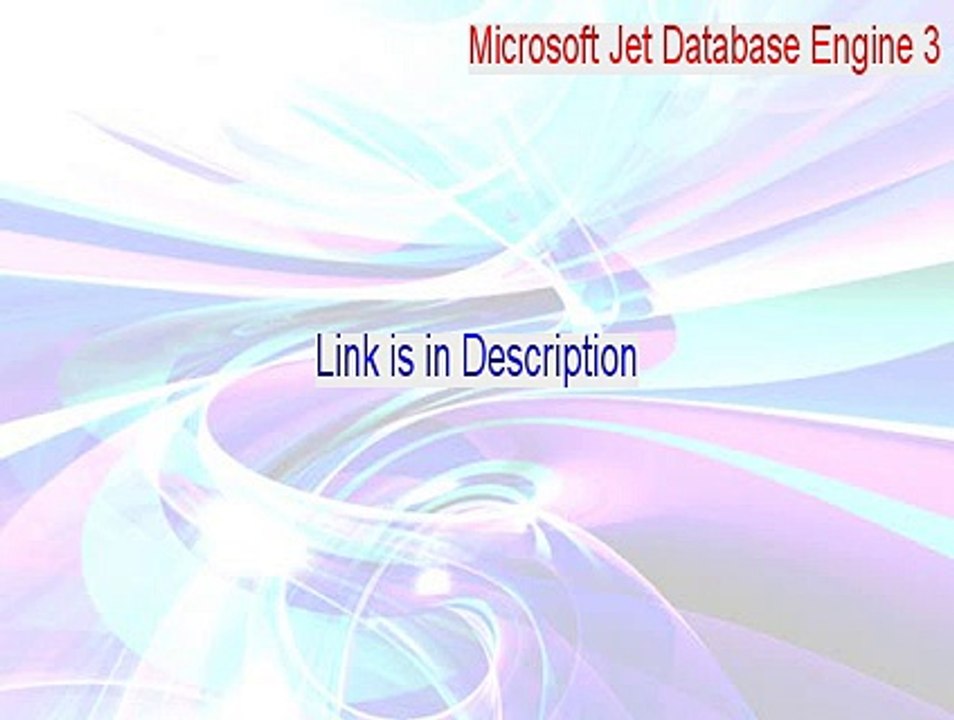 Microsoft Jet Database Engine 3.5 Serial [Free Download 2015] - video ...