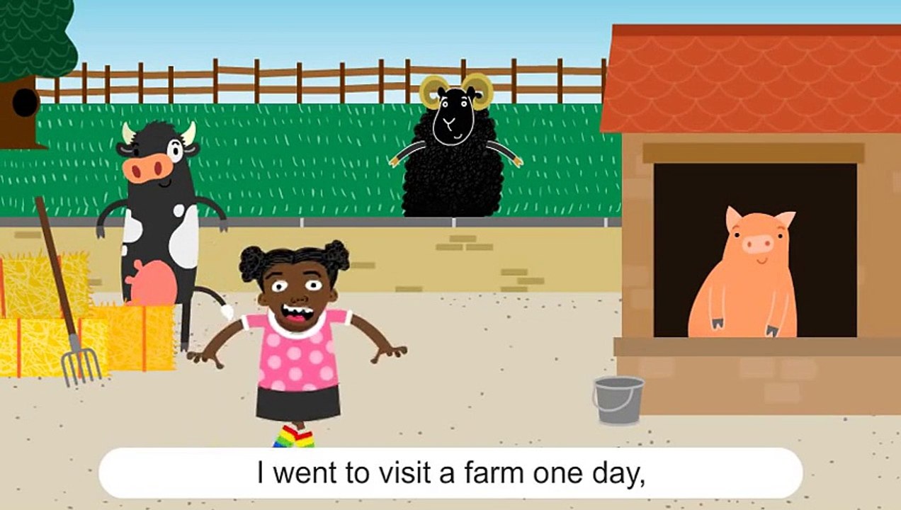I went to visit a farm one day Nursery rhymes and songs 3 -5 years kids ...