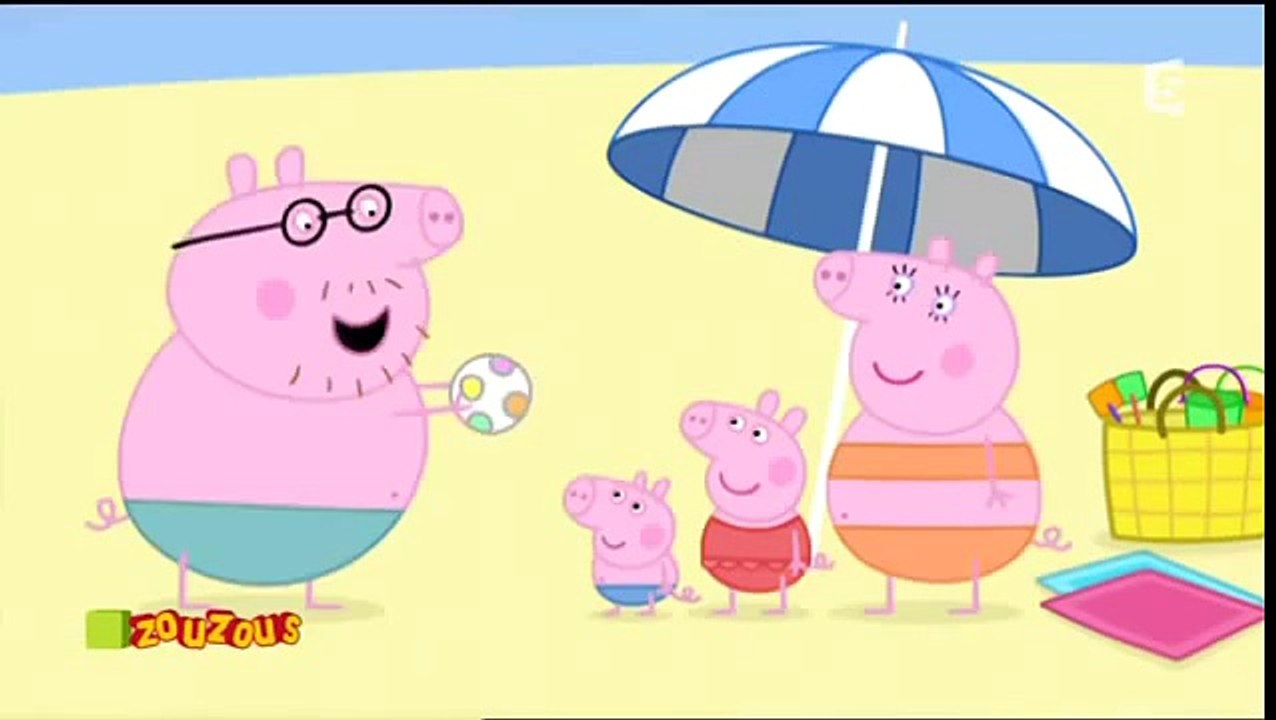 Peppa pig (cochon) Francais: A la plage - video Dailymotion
