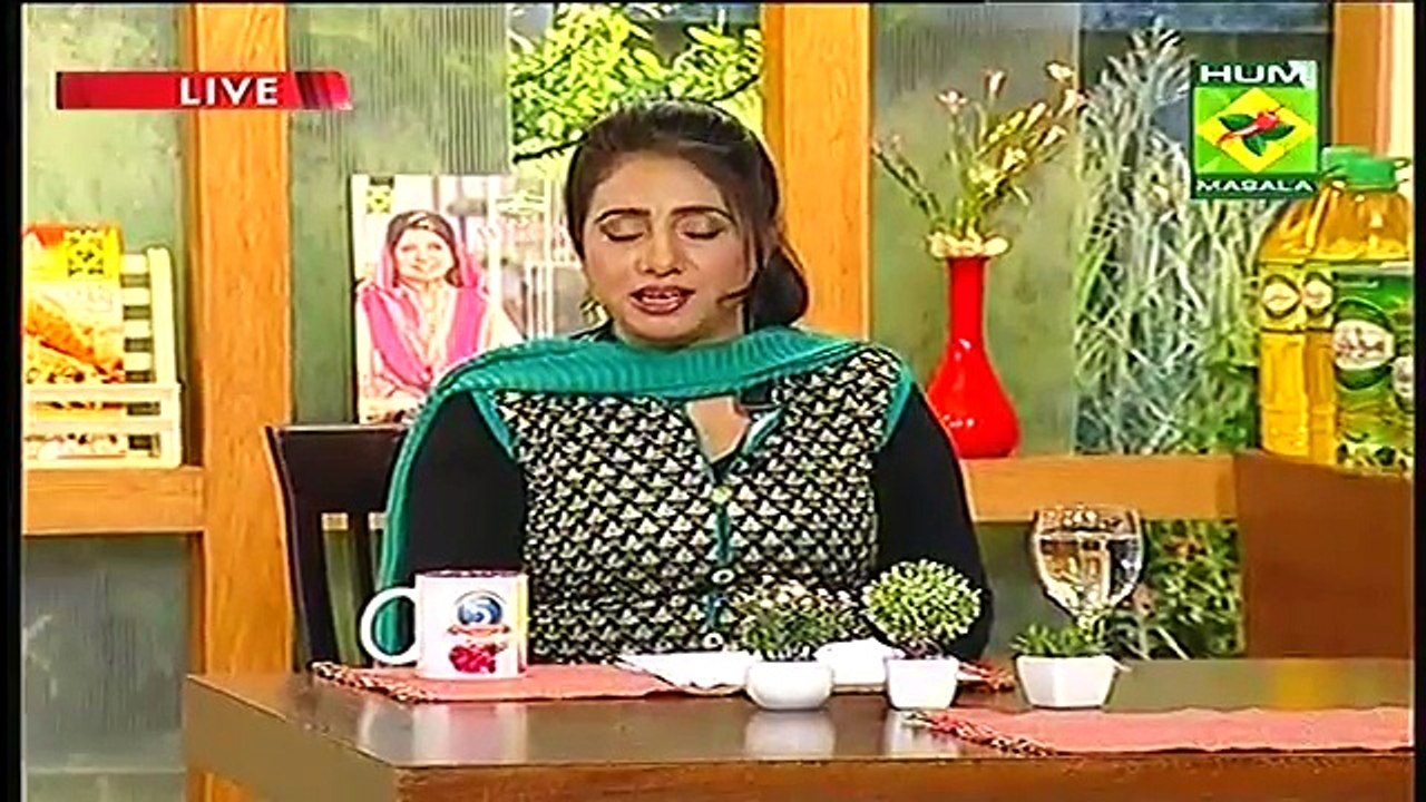 Tarka With Rida Aftab Cooking Show on Hum Masala Tv 2nd March 2015 ...