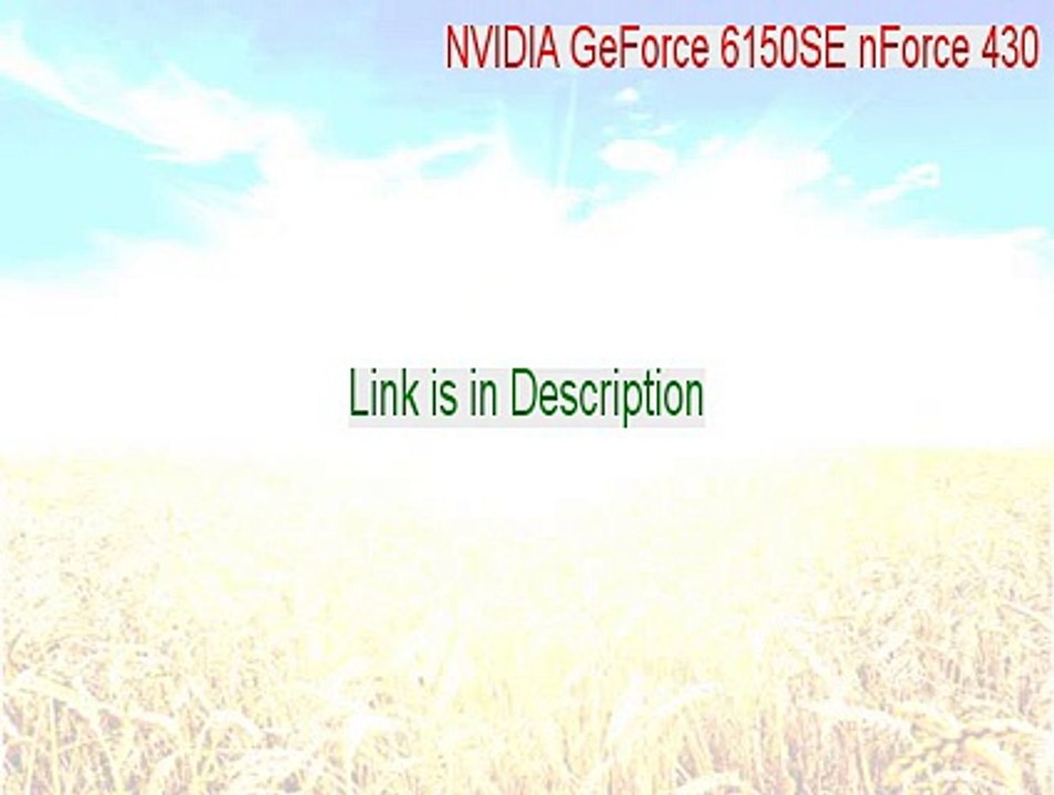 NVIDIA GeForce 6150SE nForce 430 Full Download [Download Now] - video ...
