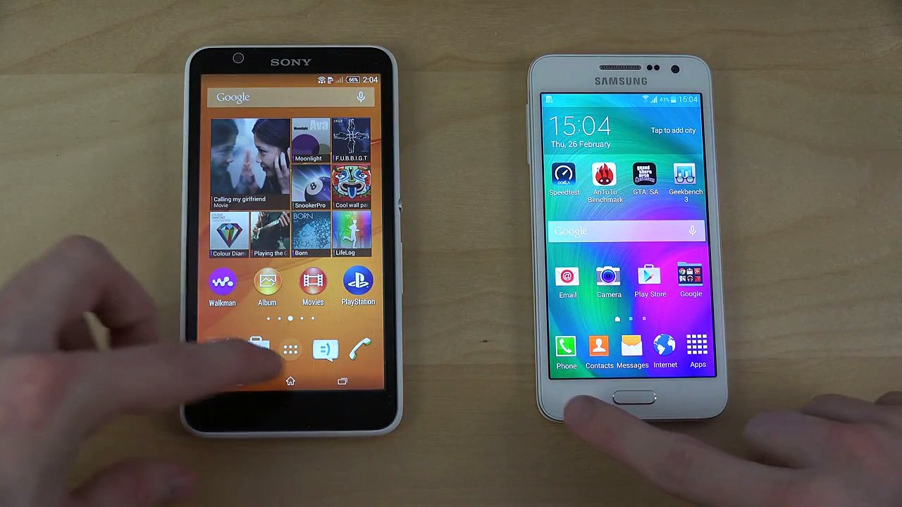 Sony Xperia E4 vs. Samsung Galaxy A3 - Which Is Faster (4K) - video ...