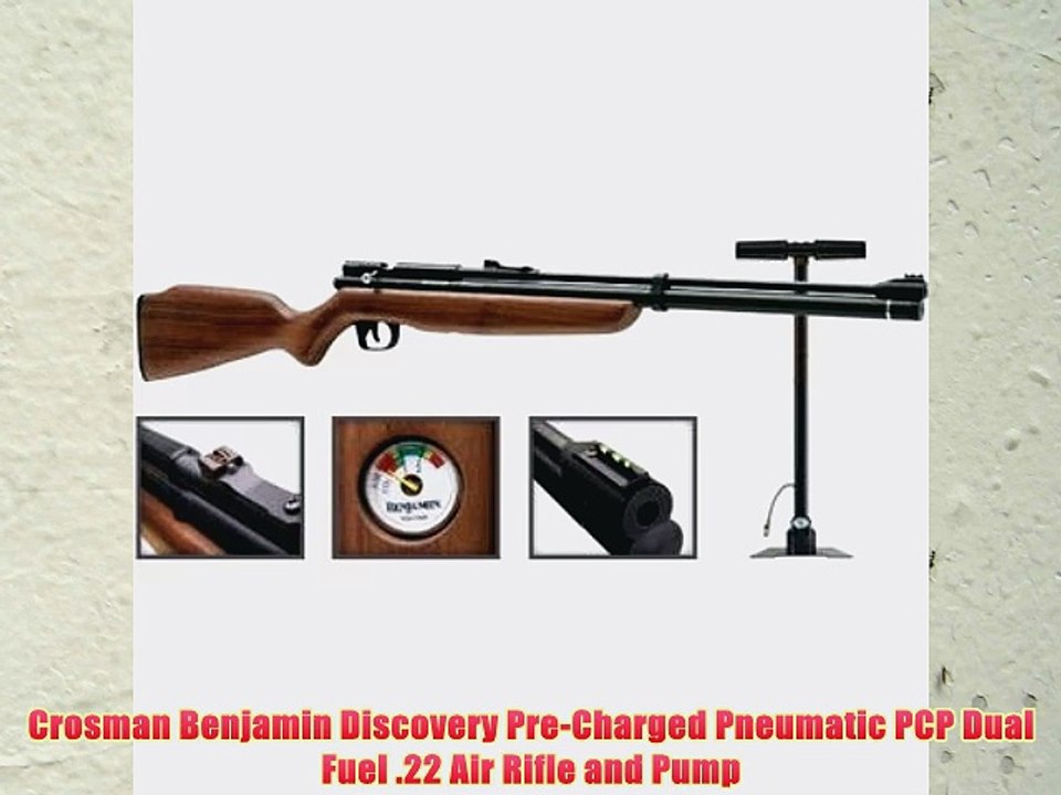 Crosman Benjamin Discovery Pre-Charged Pneumatic PCP Dual Fuel .22 Air ...