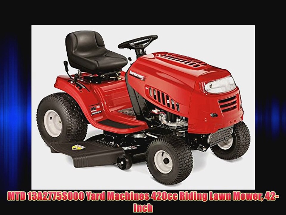 MTD 13A2775S000 Yard Machines 420cc Riding Lawn Mower 42-Inch - video ...