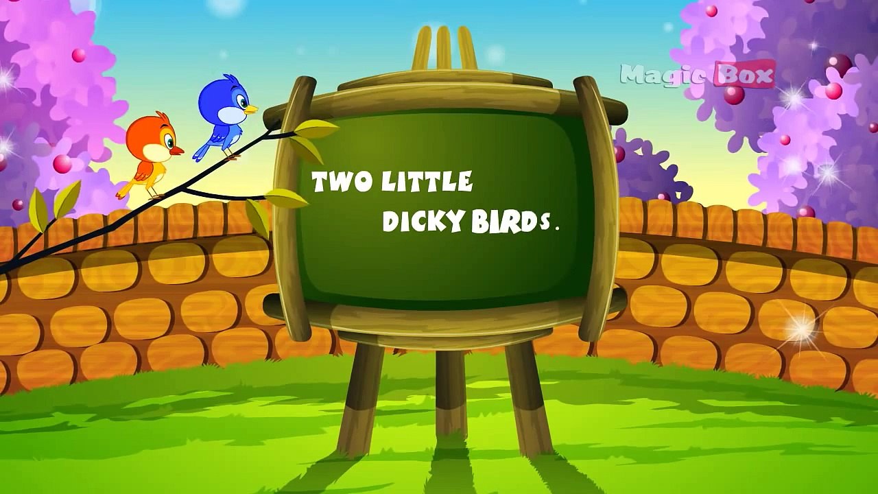 Two Little Dicky Birds - English Nursery Rhymes - Cartoon - Animated ...