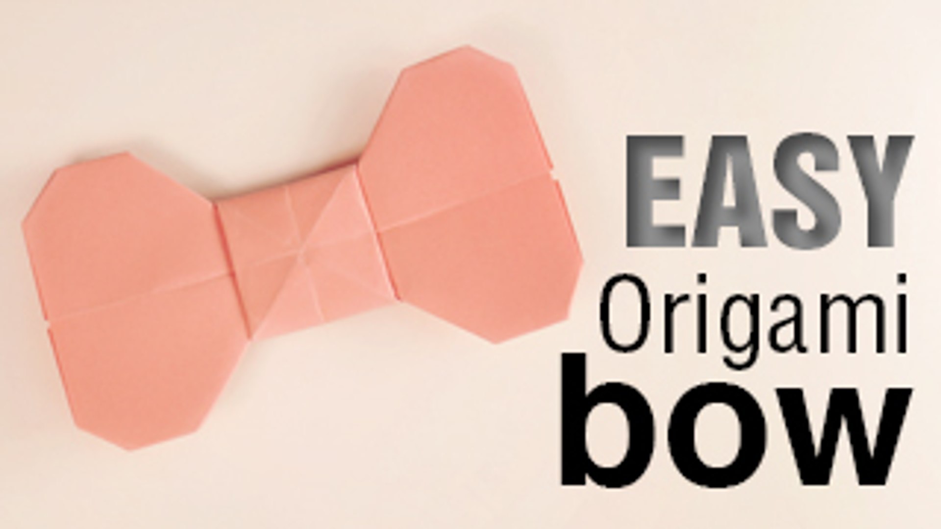 How To Make An Origami Bow Tie How To DIY Origami Paper Gift Bow