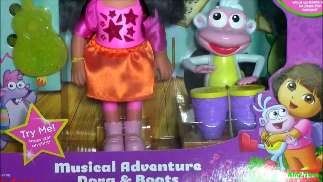Dora the Explorer Musical Adventure Dora & Boots Dolls Playset - Kids ...