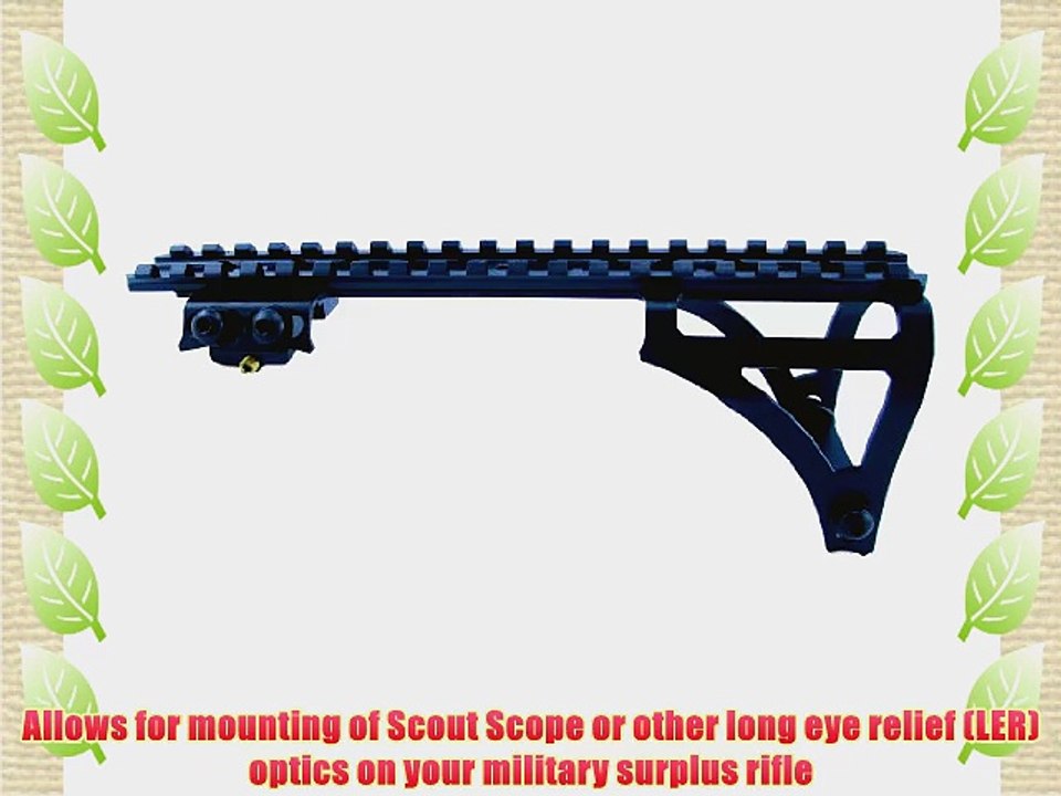 Brass Stacker MK98SSM Scout Scope Mount for Mauser K98 M24/47 M48 VZ ...