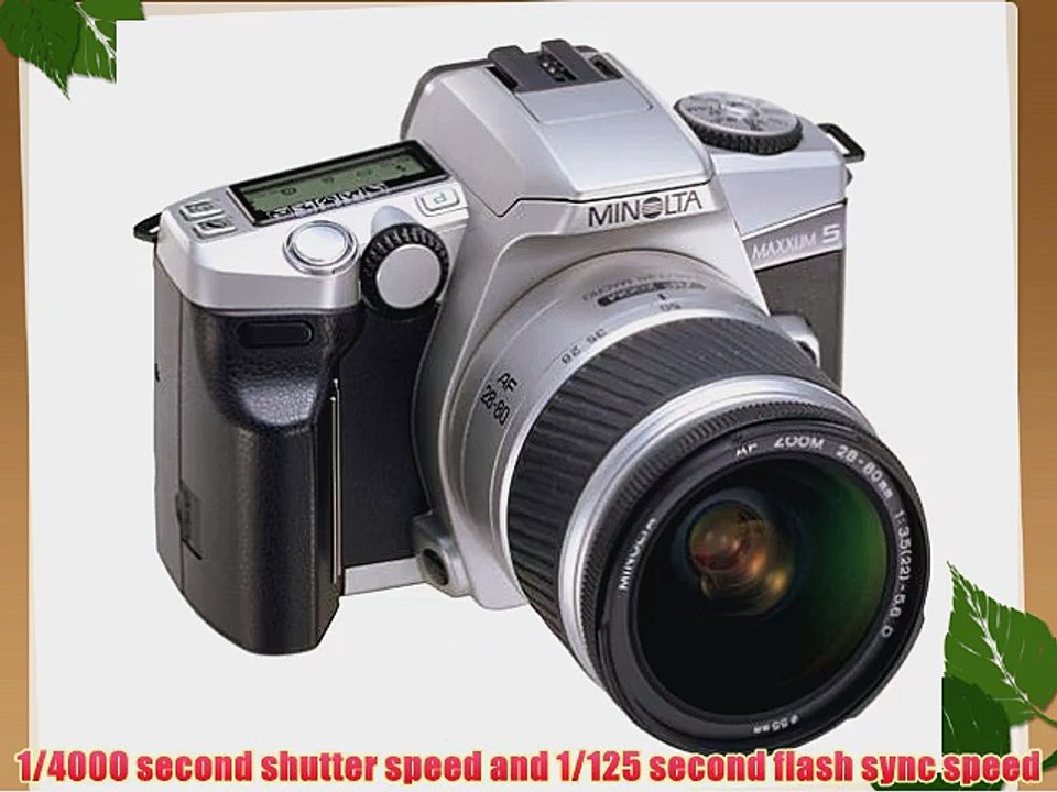 Minolta Maxxum 5 35mm SLR Kit with 28-100 Lens - video Dailymotion