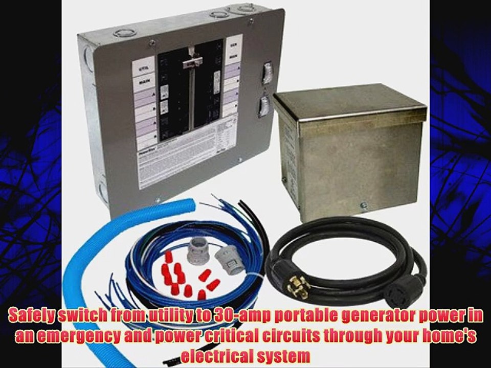 Generac 6295 30-Amp 10-16 Circuit Manual Transfer Switch Kit for ...