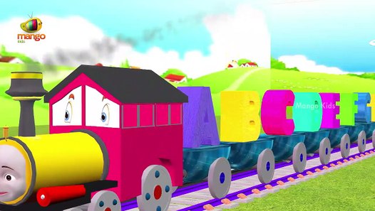 ABC Alphabet Train Song | Animated English ABCD Rhymes | 3D Animated ...