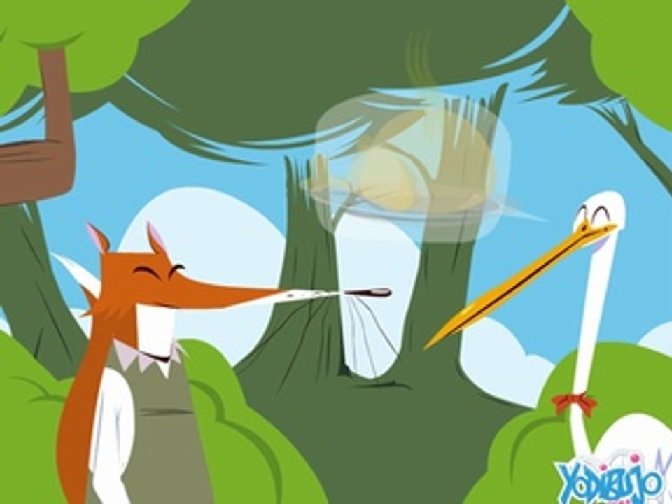 EL ZORRO Y LA CIGÜEÑA - Cuentos y Fábulas de LA FONTAINE en vídeo ...