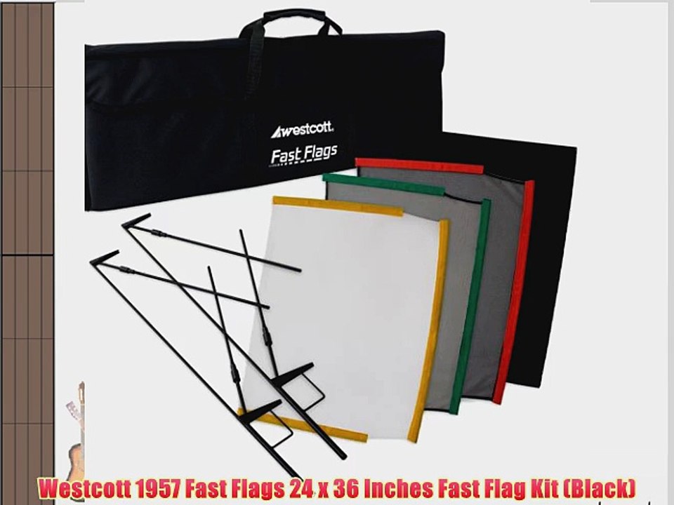 Westcott 1957 Fast Flags 24 x 36 Inches Fast Flag Kit (Black) - video ...
