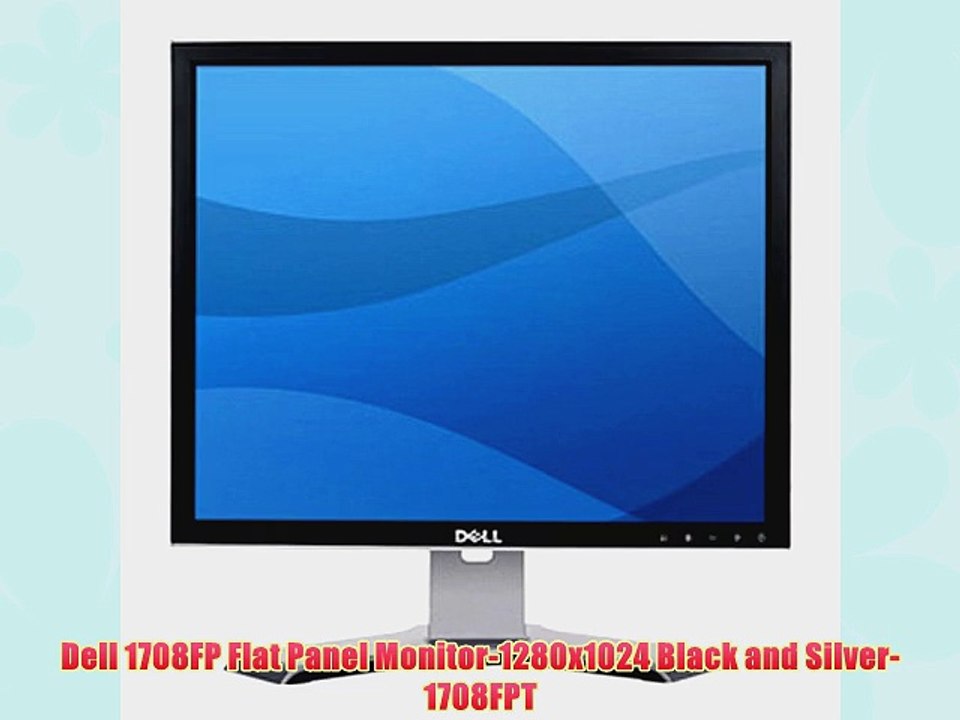 Dell 1708FP Flat Panel Monitor-1280x1024 Black and Silver-1708FPT ...