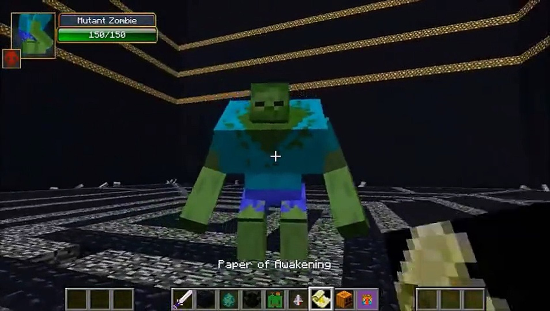 Minecraft Obsidian Golem Vs Mutant Zombie