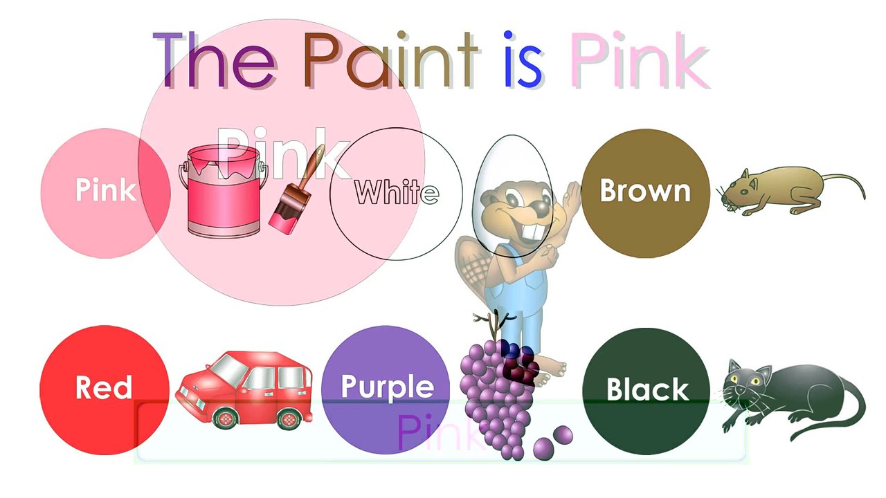 The Paint is Pink (HD) Babies Learn Colors, Teach Toddlers Colours ...