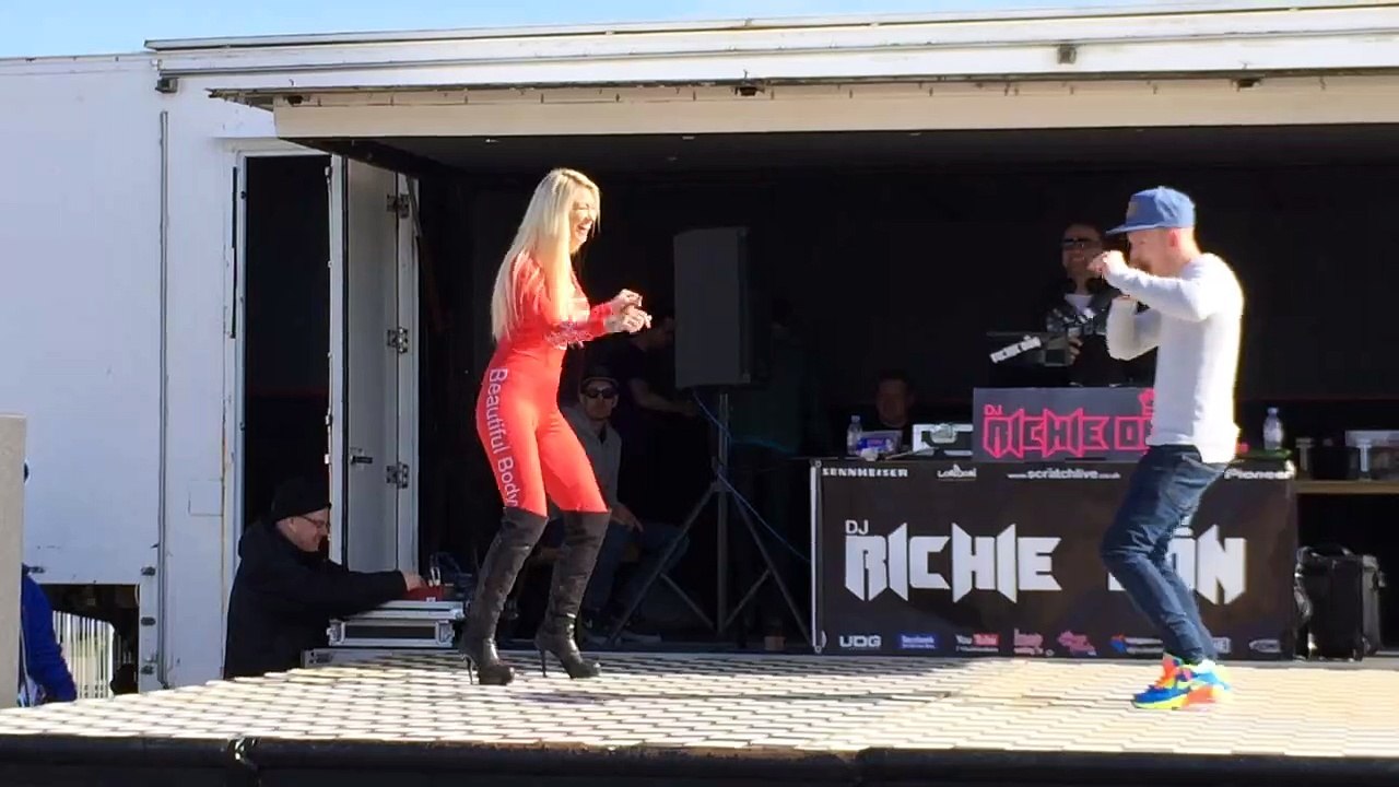 Faye Evette Betts At Fast Show 2015 At Santa Pod Raceway - video ...