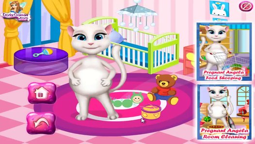 Talking Angela Baby Room Pregnant Angela Cat Games For Kids 2015 ...