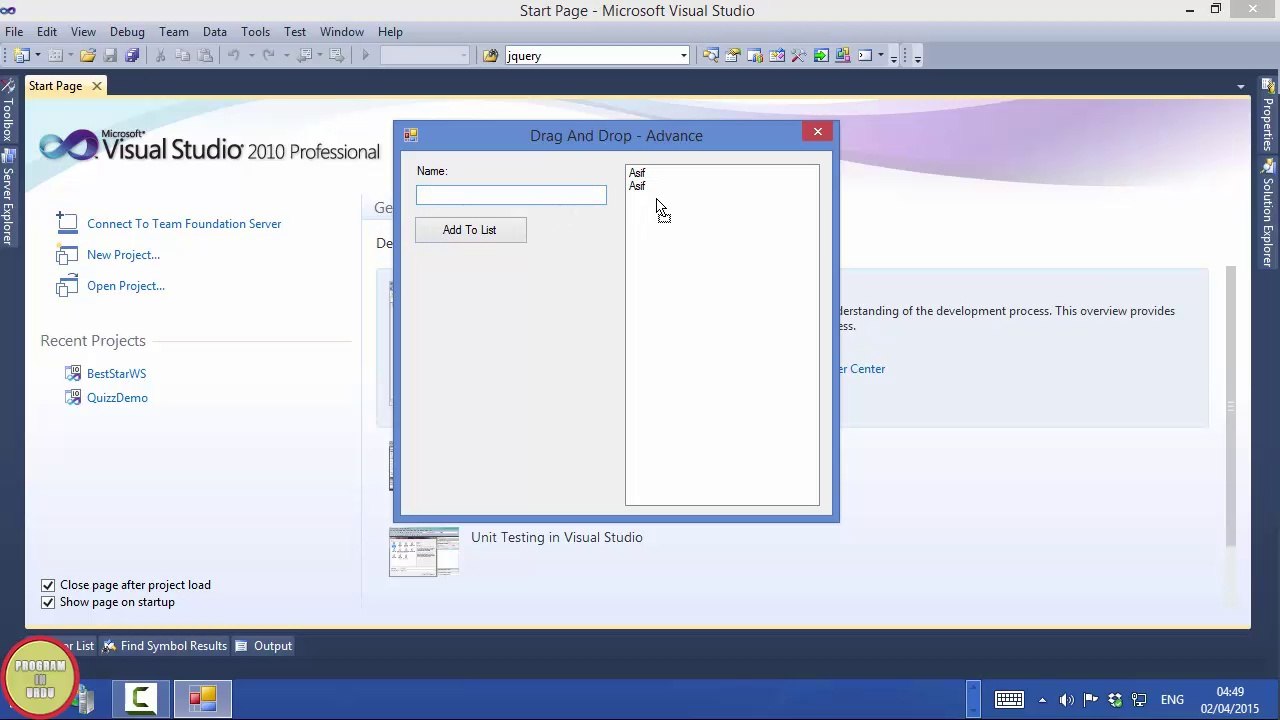 VB.NET How to add drag and drop to ListBox In Urdu (Video 4) - video Dailymotion