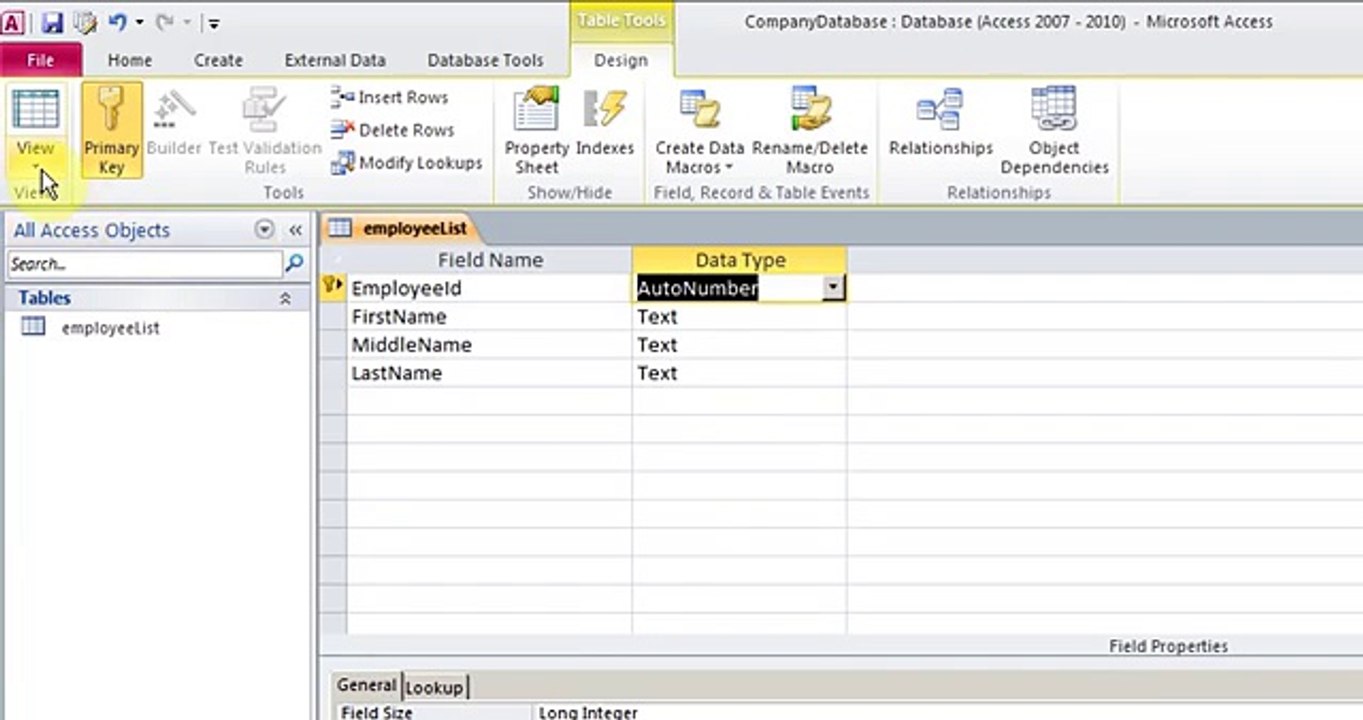 Learn MS-Access part 1/5 in (hindi) - video Dailymotion
