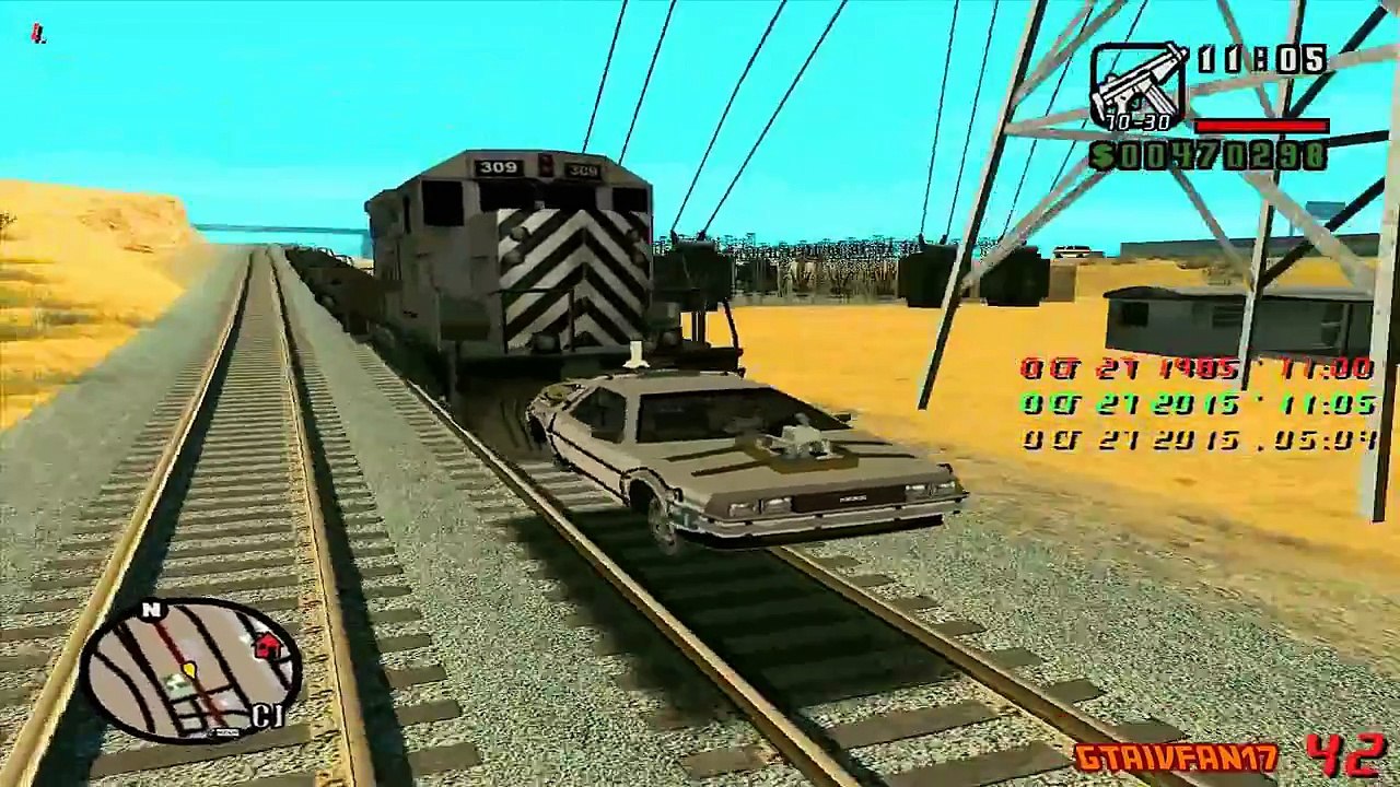 GTA San Andreas - Back to the Future Mod - Train Scene (1080p HD ...