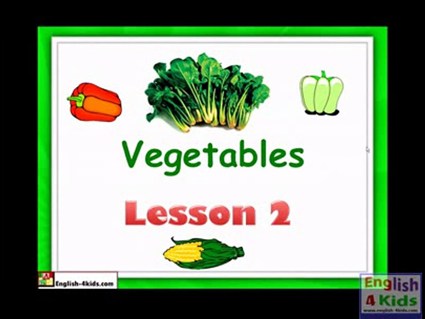 Vegetable Names 7esl Learning English For Kids English Vocabulary