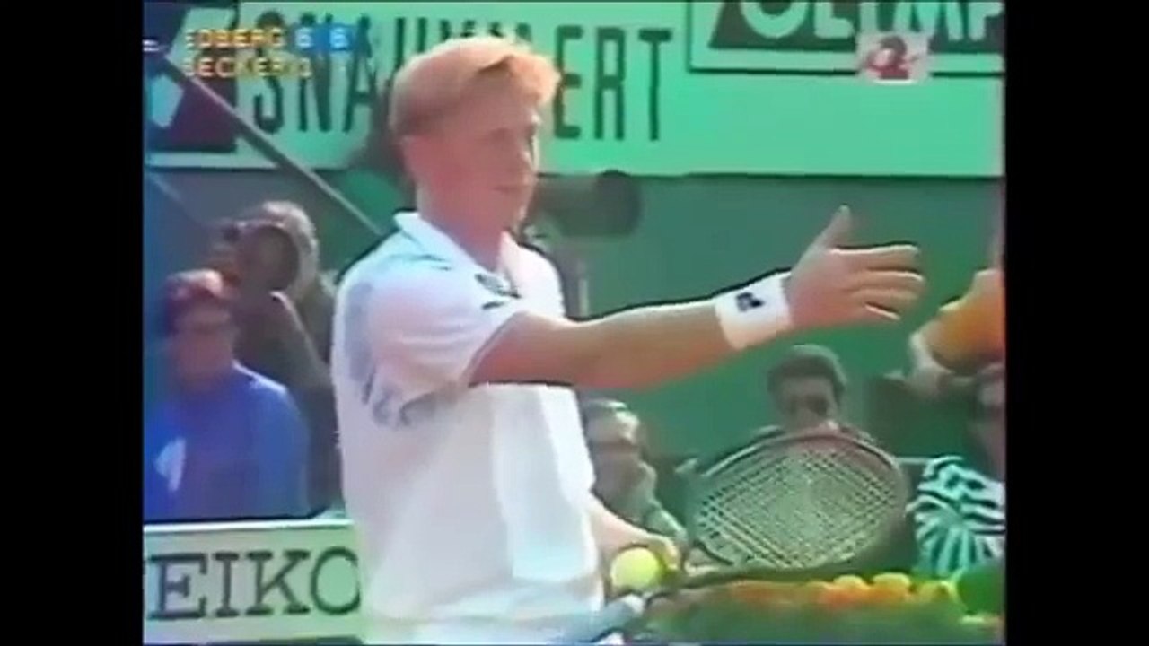 Part 2 Boris Becker vs Stefan Edberg French Open 1989 Semi final ...