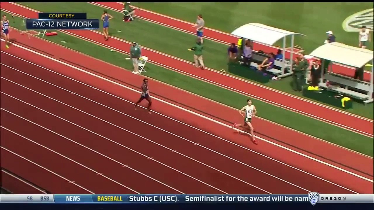 This runner celebrates his win a bit too early, gets passed at finish ...