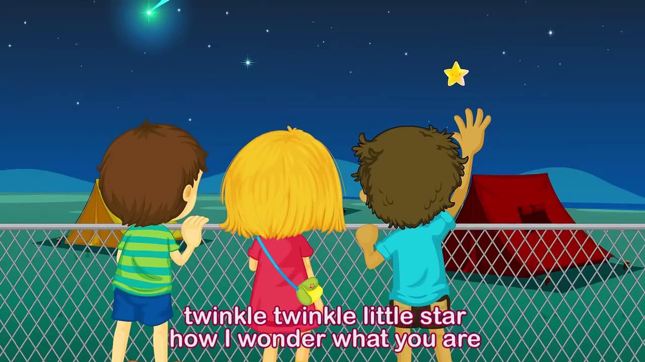Twinkle Twinkle Little Star Rhyme with Lyrics - English Nursery Rhymes ...