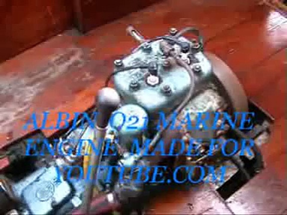 Albin O21 old marine engine - video Dailymotion