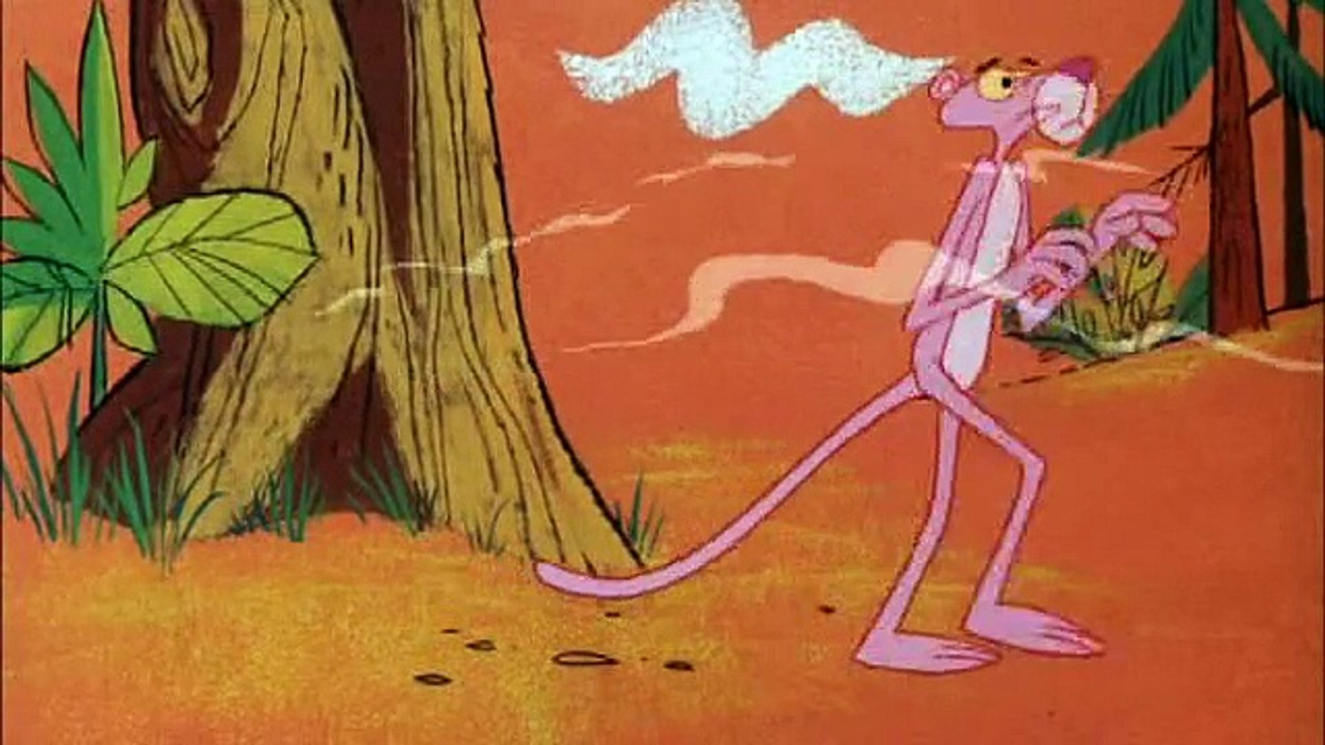 Pink Panther Cartoon Walking