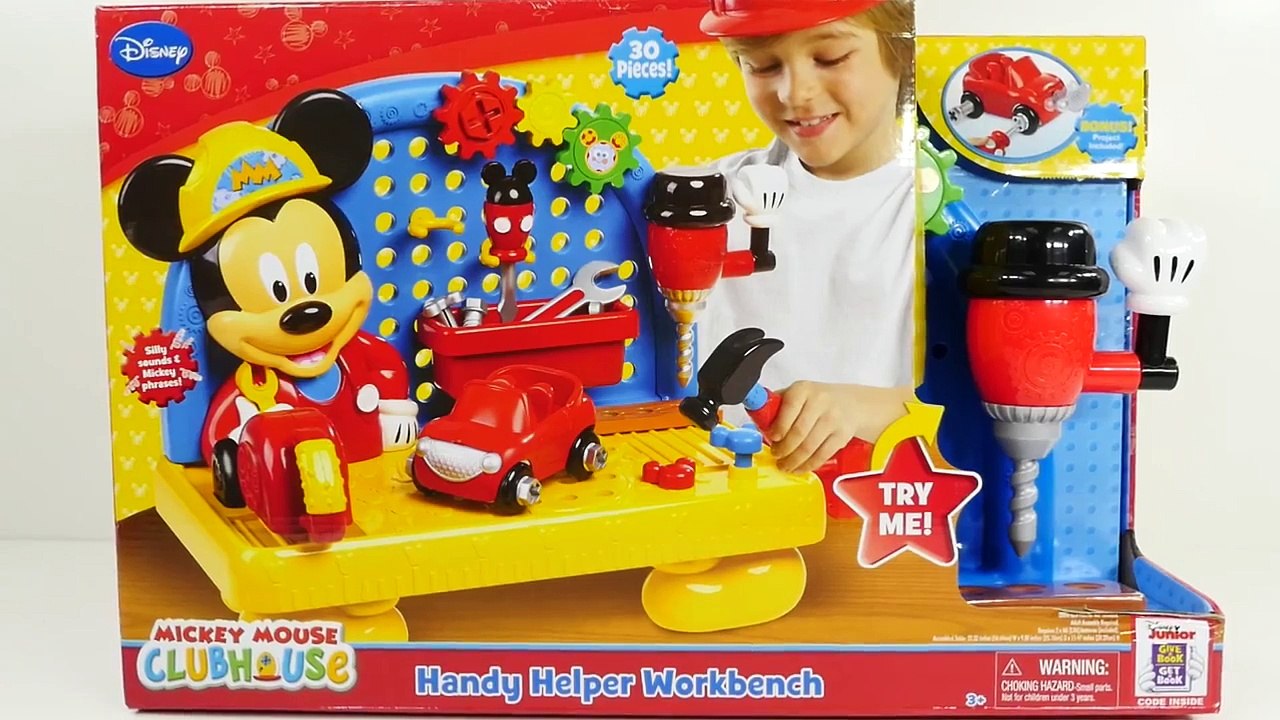 Mickey Mouse Clubhouse Handy Helper Workbench Disney Junior Tools ...