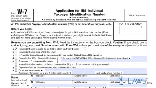 Learn How to Fill the Form W-7 Application for IRS Individual Taxpayer ...