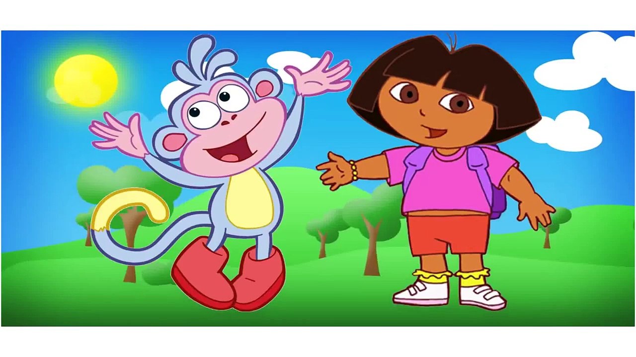Dora The Explorer Finger Family Nursery Rhymes 3D Dora Cartoon ...