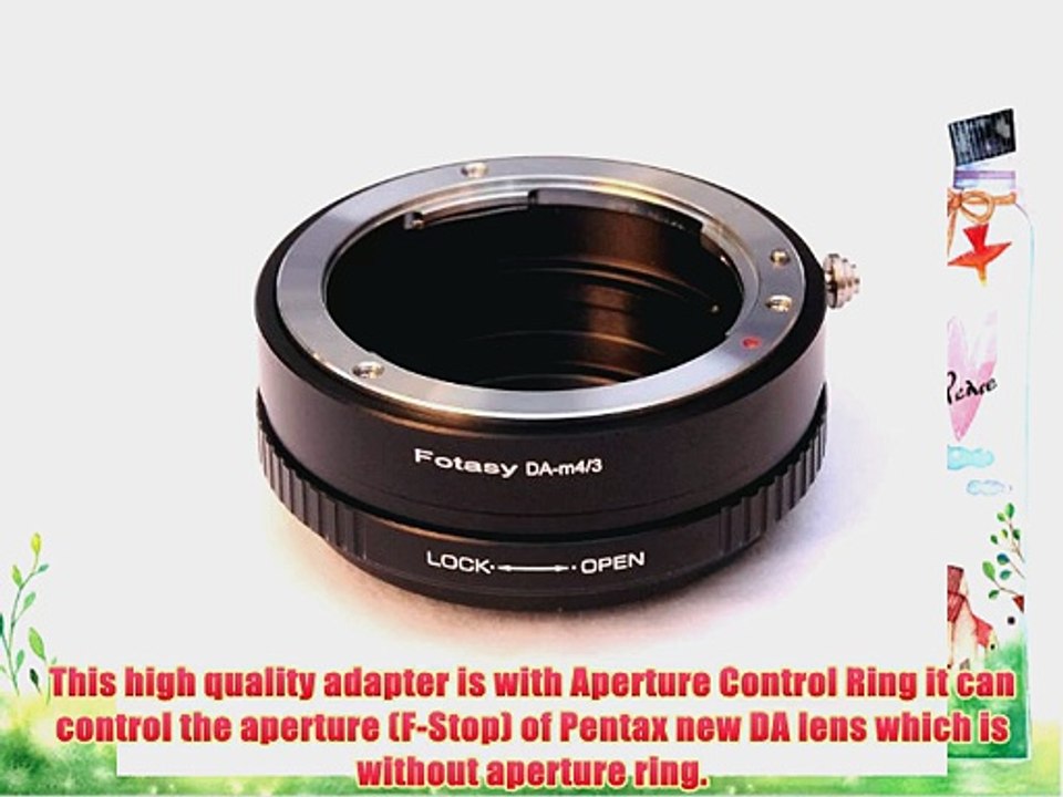 Fotasy Pro Pentax DA K Mount lens to Micro 4/3 MFT System Camera Mount ...